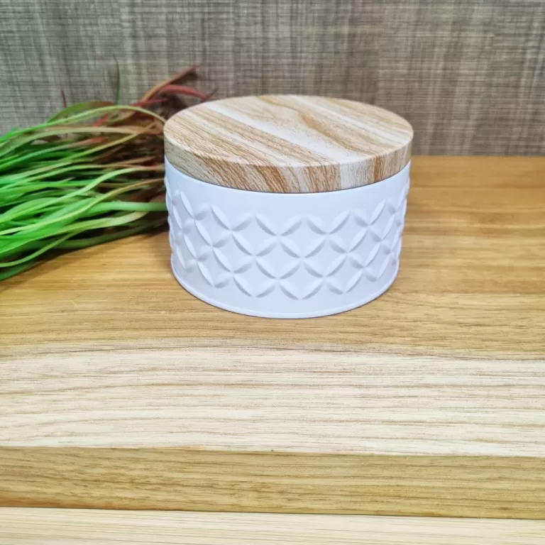 Lata Texturizada Branca